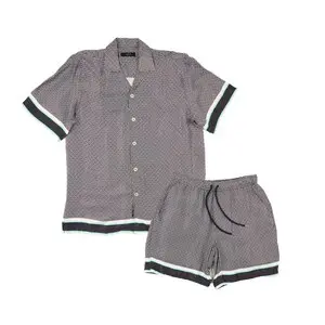 EIGHT X Viceroy Short Sleeve Shirt + Shorts Matching Set - Blue