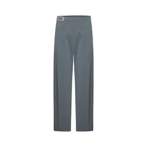 PCFG Cotton Blend Striped Woven Pant With Belt