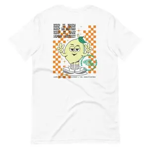 ANCHOR & CREW Lemon Fresh Dial-a-local Organic Cotton T-shirt - White