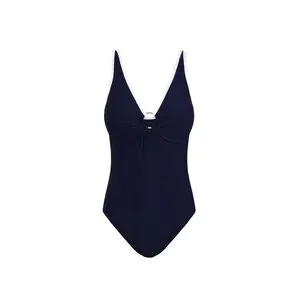 AQVA SWIMWEAR Navy Macarella One-piece Swimsuit - Blue