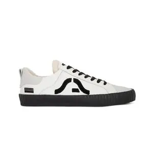 SPRINGA | UNIQUE VULCANIZED SNEAKERS ITALIAN HANDMADE Wavy Leather & Suede Sneakers - White