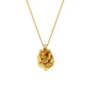 LEE RENEE Baby Pine Cone Necklace - Gold