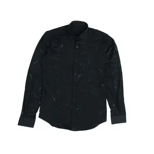 EIGHT X Traces Button Down Shirt - Black