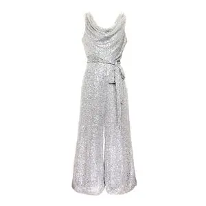 EMMA WALLACE Lora Jumpsuit Sequinned - White