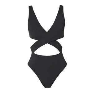 AGGI BY HALEWSKI Nola Matte Bodysuit - Black