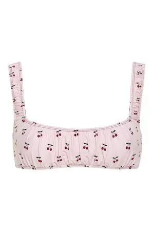 MONTCE Cherries Zoe Bikini Top - Pink