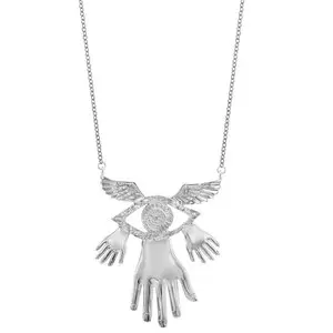 SOPHIE SIMONE DESIGNS Necklace Hands Wings Eye - Silver