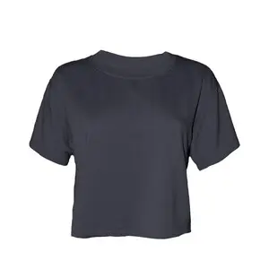 JOELEEN TORVICK Cropped Box Top Tee - Black