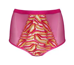 SOMEWHERE NEVER Running Wild High Waisted Knicker - Pink