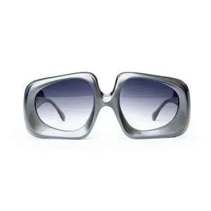 LOOP AND EGG Sunglasses L A G Four Metallic Grey