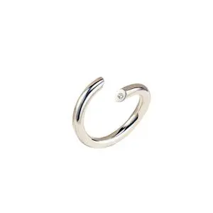 POSH TOTTY DESIGNS Sterling Diamond Flow Open Ring - Silver