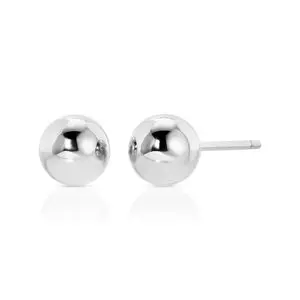 Maya Brenner Designs Preppy Posts 14k White Gold - Silver