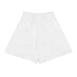 VELD Calabasas Linen Shorts - White