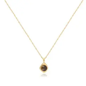 A WEATHERED PENNY Gold / Brown Monroe Tiger Eye Necklace - Gold/brown
