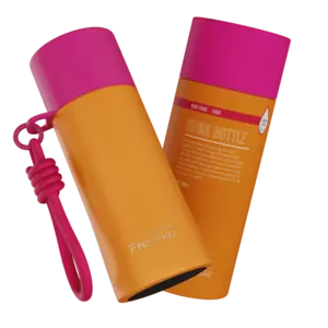 Fressko Play 14oz/420ml Water Bottle, Ceramic - Remix Tango Orange