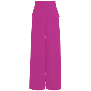 Layo G Stretch Wide-leg Dress Pants — Platinum