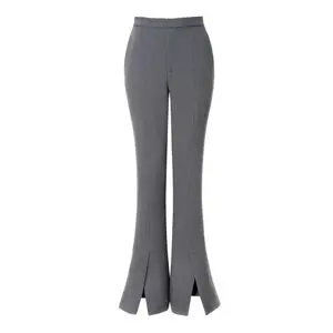 AGGI BY HALEWSKI Pants Monica Baltic Flared Pants- Long - Grey