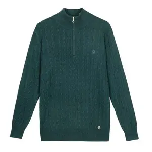 BEL CASHMERE Cashmere Eight-pattern Sweater - Green