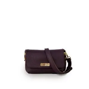 APATCHY LONDON The Maisie Mini Burgundy Leather Bag - Red