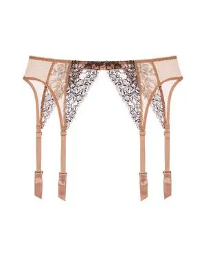 JOURNELLE Neutrals / Chloe Suspender Belt Praline Noir - Black