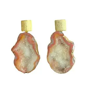 MAGPIE ROSE Sunset Rocks In The Sky Earrings - Orange