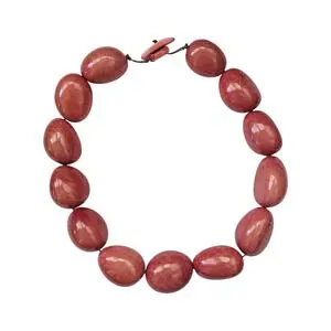 SHAMUK Tagua Necklace Salmon - Pink