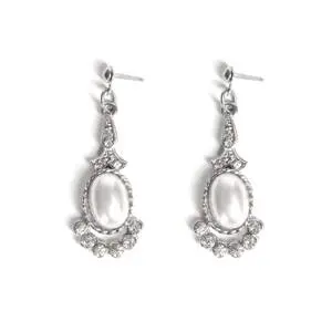 CARAMEL VINTAGE JEWELLERY Virginia   Earrings - Silver