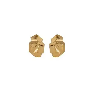 EDGE ONLY Rock Earrings 18ct Vermeil - Gold