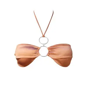IVY SWIMWEAR Chenille In Blush Bikini Top - Pink