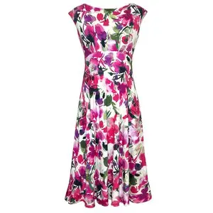 ALIE STREET LONDON Floral Midi Dress - Pink
