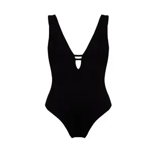 AULALA PARIS Miss Charming One-piece Swimsuit - Black