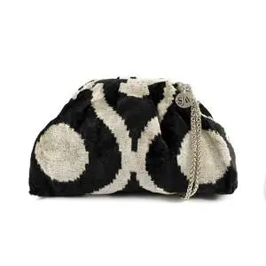 SJW BAGS LONDON Victoria Ikat Multicolour Bag Victoria--and-off-white - Black