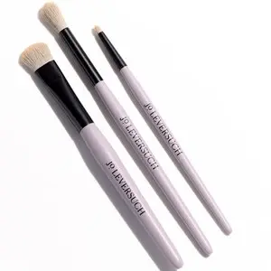 JO LEVERSUCH Eye Trio Brush Set With Exclusive Cloth Bag - Black