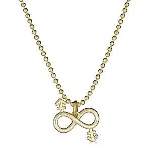 PASSIONATE PROTEST COLLECTION The Gender Eternity Pendant – Transgender & Transgender - Gold