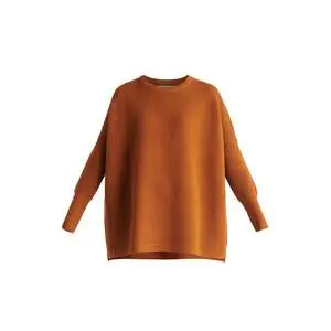 PAISIE Ribbed Jumper - Brown