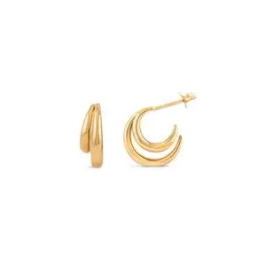 DINNY HALL Toro Double Hoops - Gold
