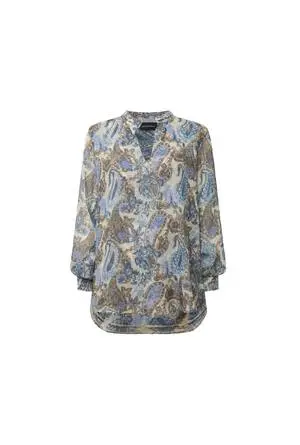 JAMES LAKELAND Paisley Print Blouse - Blue