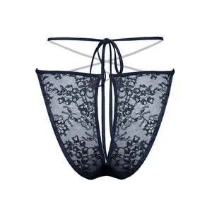MONIQUE MORIN LINGERIE Rush Bikini Ouvert - Black