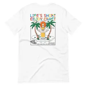 ANCHOR & CREW Enjoy Craft Dial-a-local Organic Cotton T-shirt - White