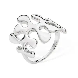 LUCY QUARTERMAINE Solid Sterling Splash Large Ring - Silver