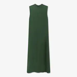 ROCH PEREL Satin Turtleneck Dress - Green