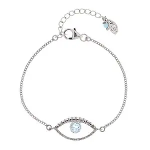 CHARLOTTE'S WEB JEWELLERY Eye Of Intuition Bracelet Blue Topaz - Silver