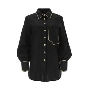 LITA COUTURE Oversized Linen Shirt