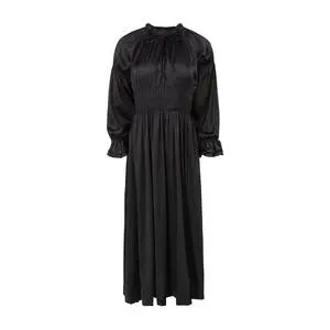 LOU&UP (FORMERLY LOUP CLOTHING) Lou&up Satin Smock Midi Dress With Ruched Sleeves