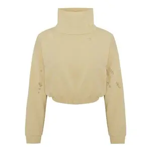 PCFG Neutrals / Destroyed High Neck Sweat Chino - Green