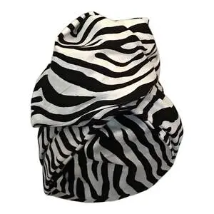 ROMER MILLINERY Romer Millinery Zebra Stripe Twisturban