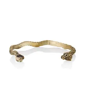 CARTOGRAPHY Sinead O Connor Lion And Cobra Cuff In Brass - Gold