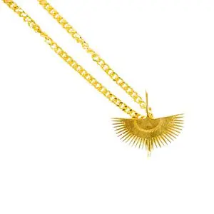 LES REINES The Peafowl Bold Chain Necklace 24k Plated - Gold