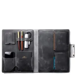 ROARCRAFT Leather Macbook Organizer - Grey