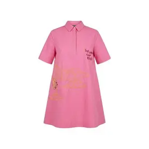 KING NAKED Another Diion Shirt Dress - Pink